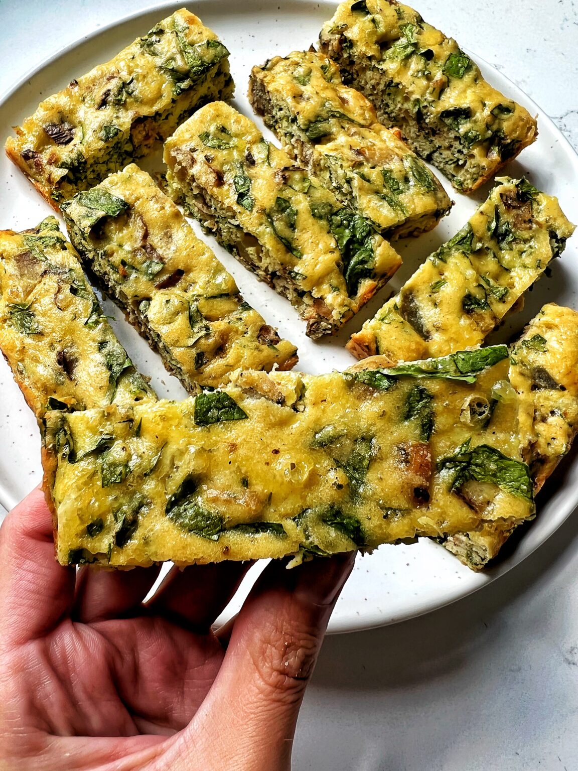 Gluten-free Veggie Frittata Sticks - rachLmansfield