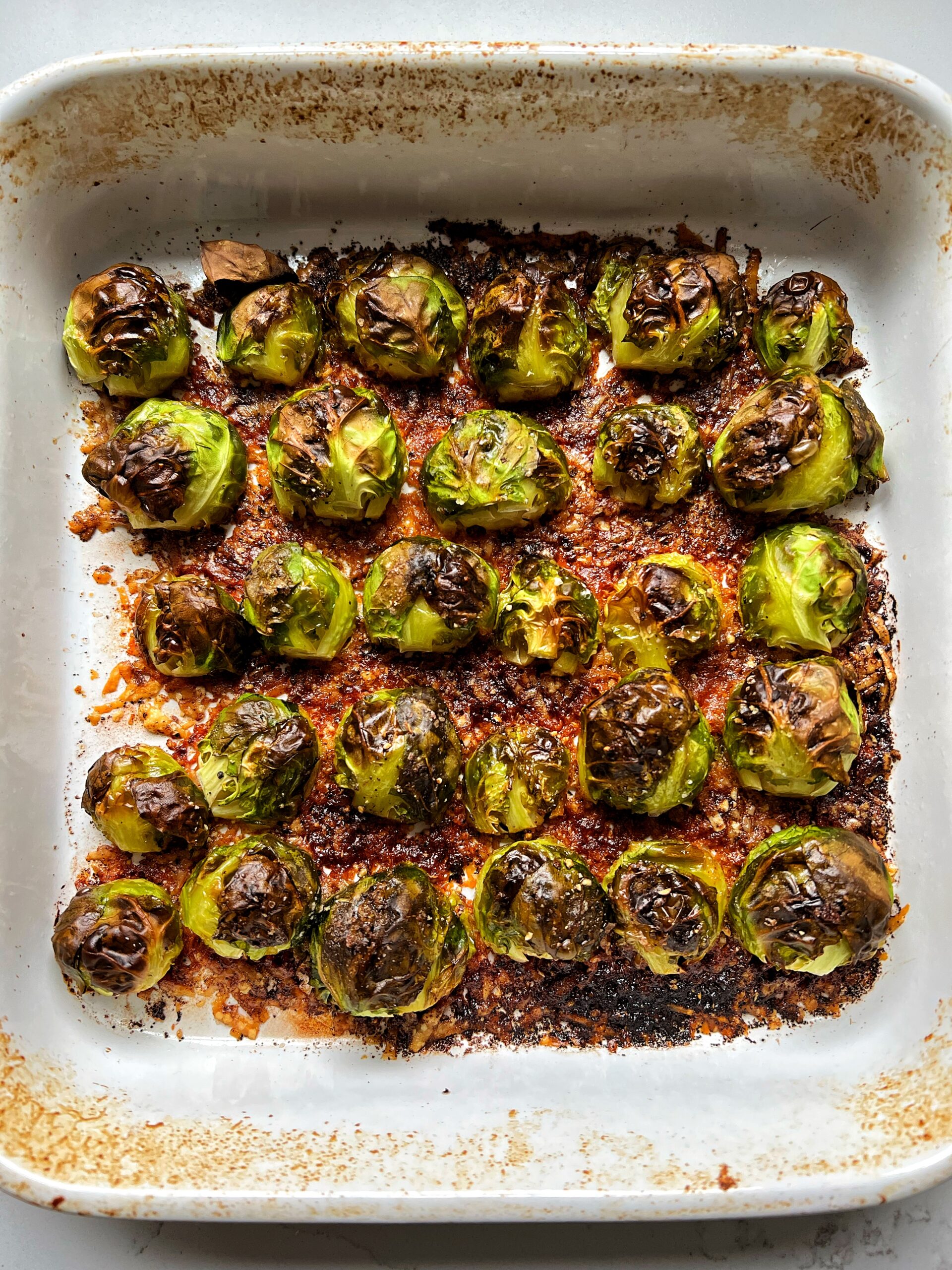Crispy Parmesan Brussels Sprouts