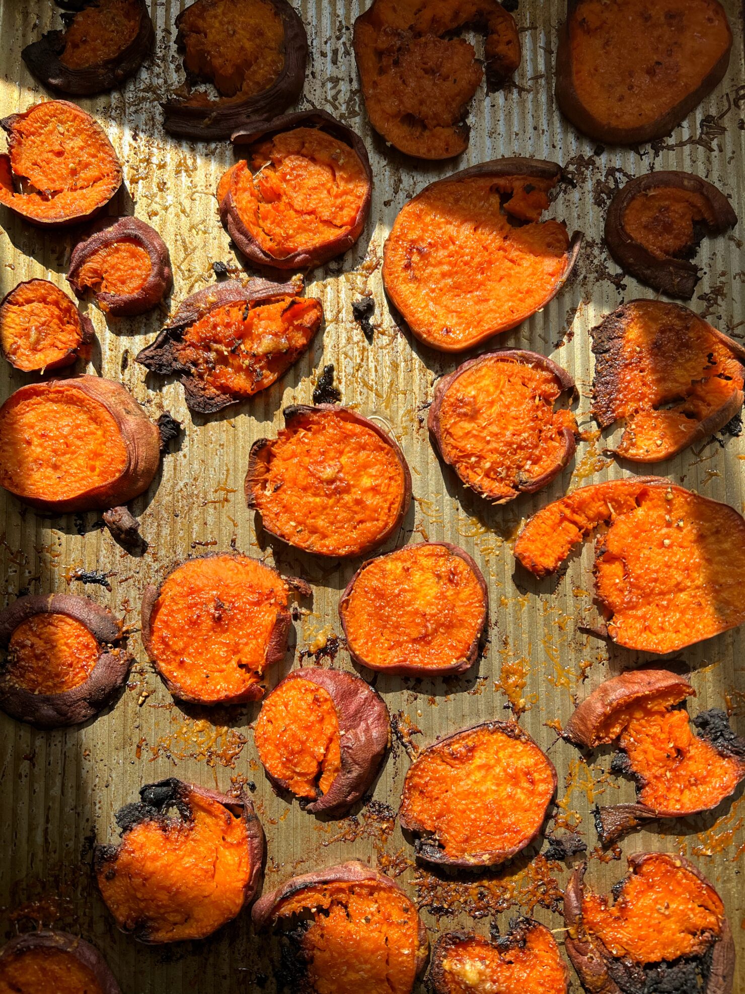 Smashed Sweet Potatoes - rachLmansfield