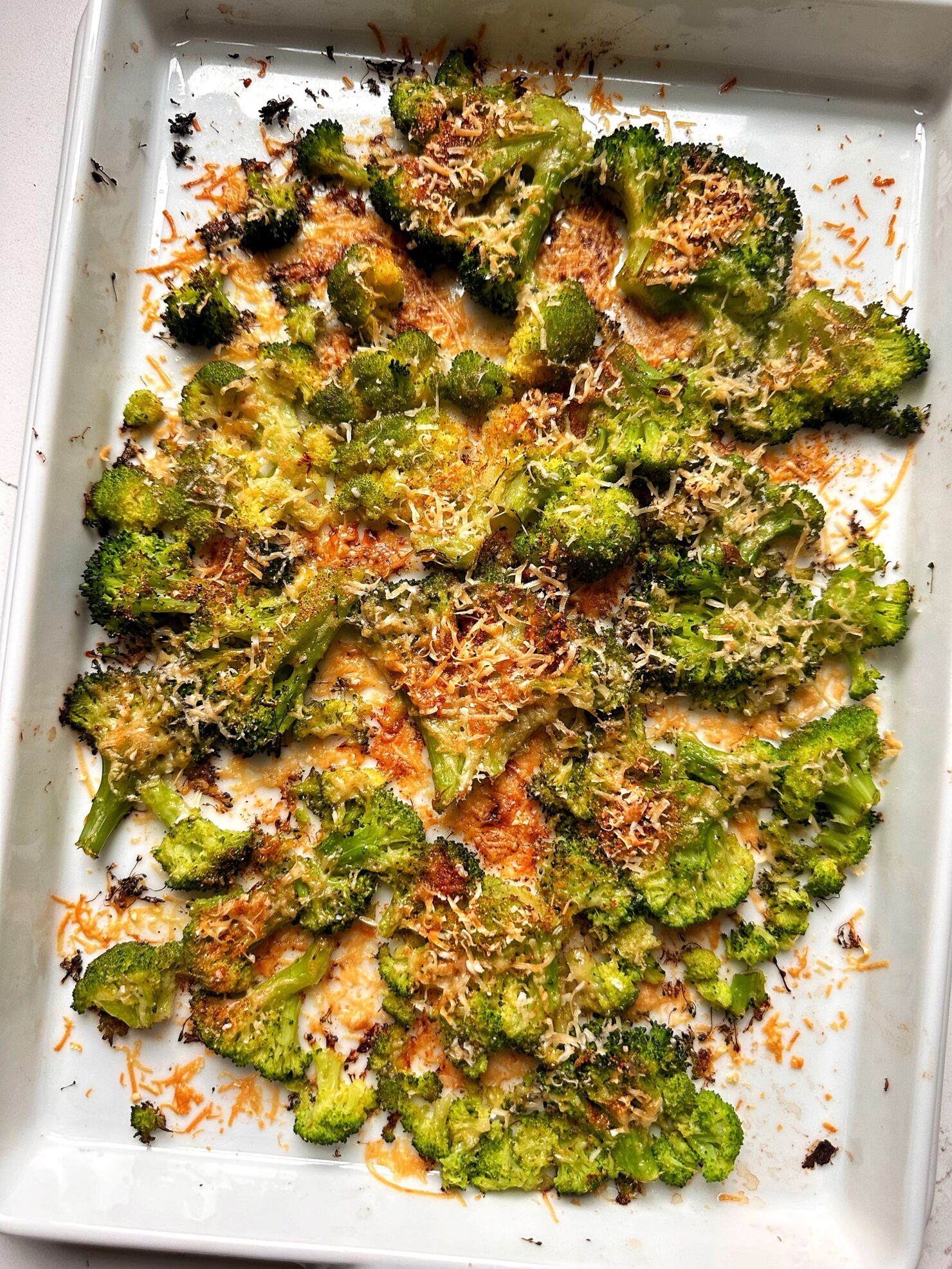 Crispy Smashed Parmesan Broccoli - rachLmansfield