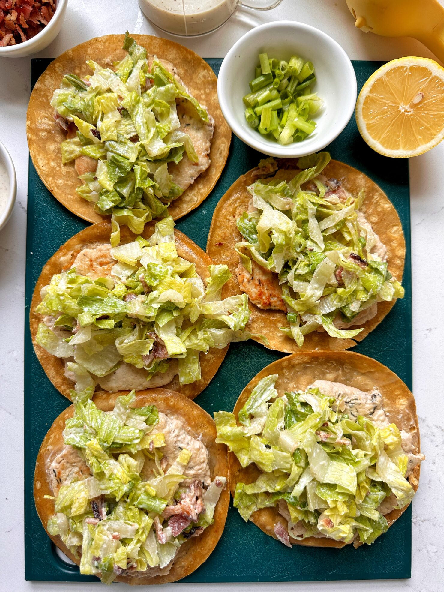 Smashed Chicken Caesar Tacos - rachLmansfield