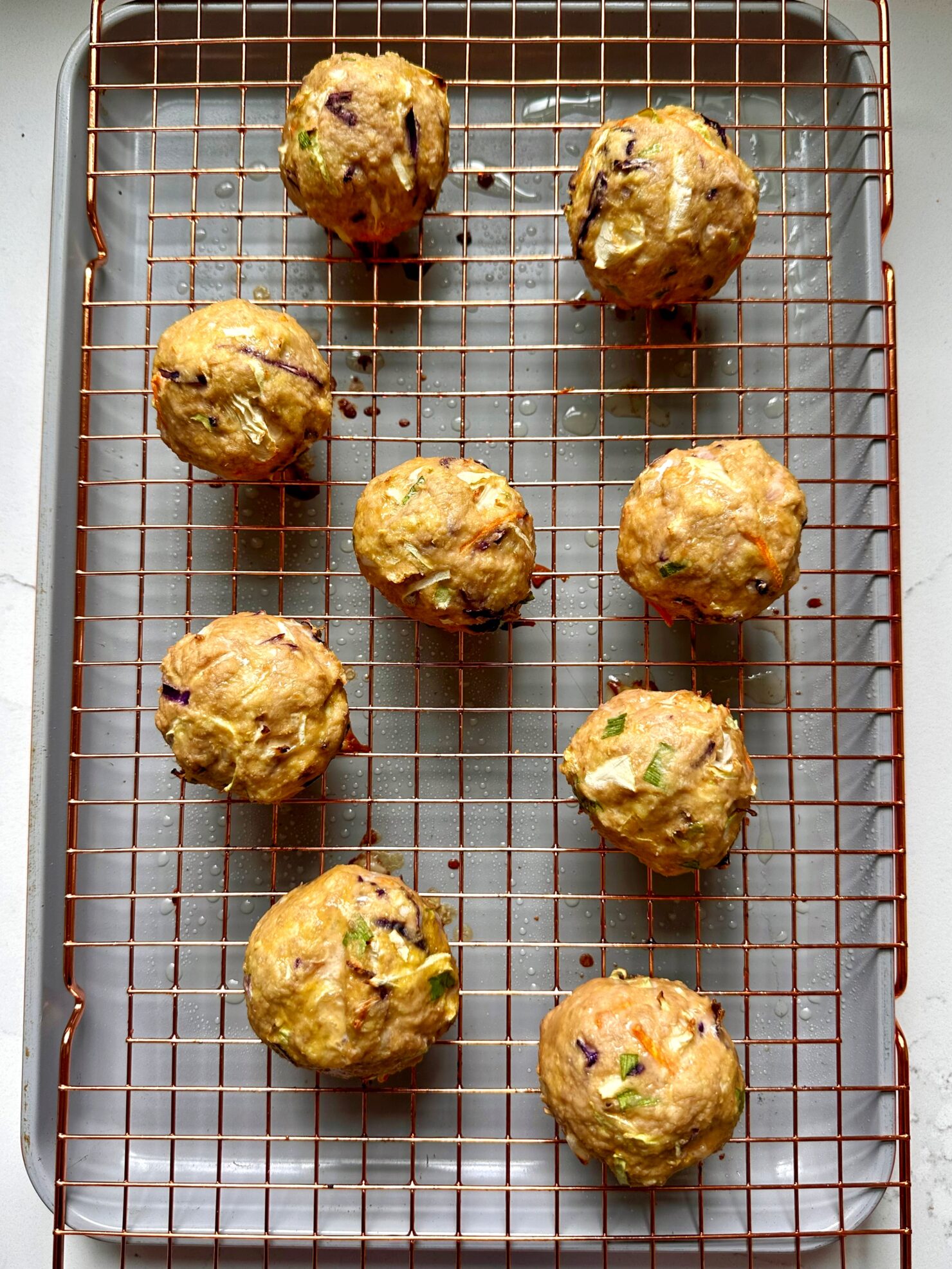 Delicious Turkey Egg Roll Meatballs - rachLmansfield