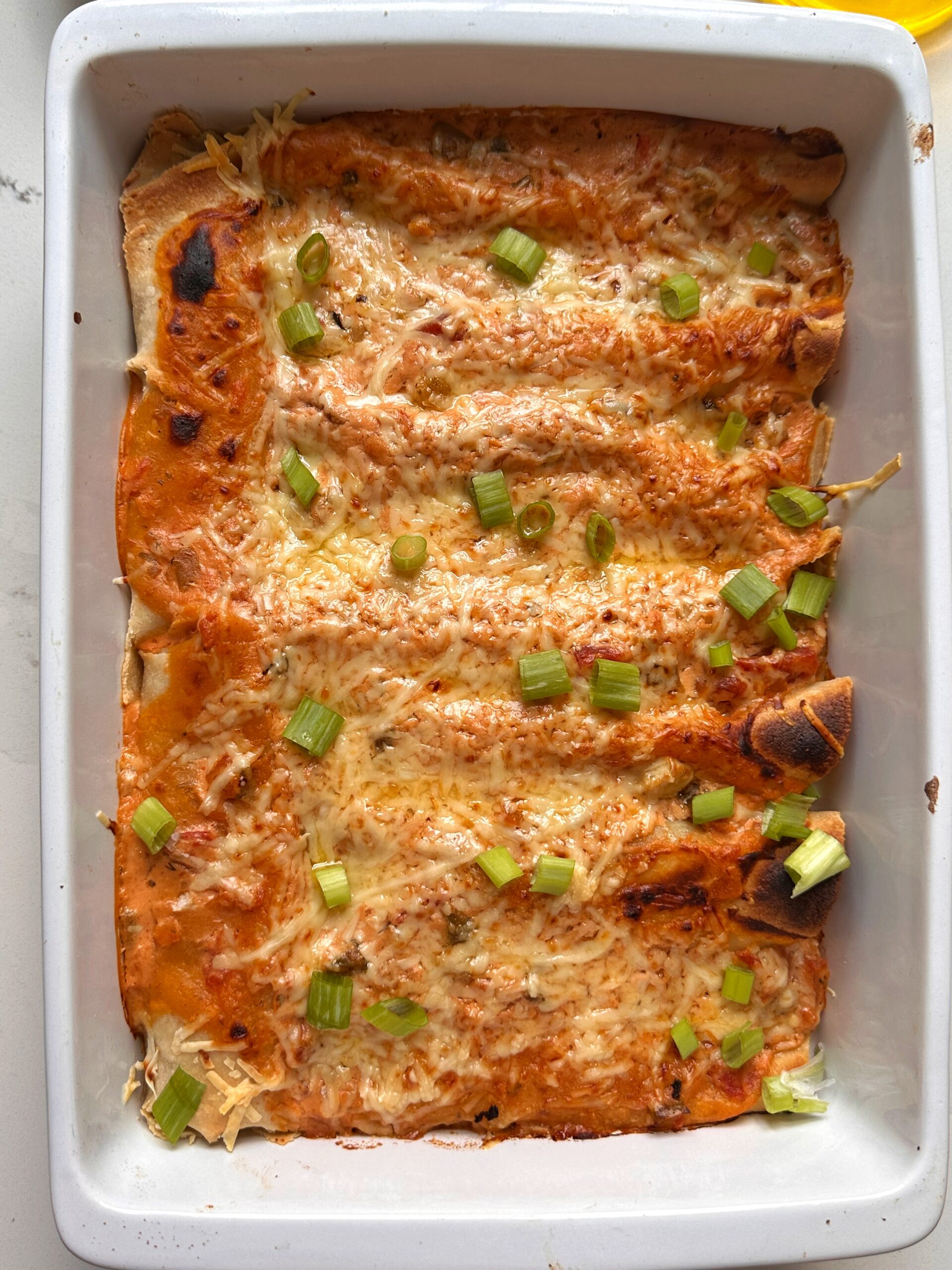 Easy High Protein Ranch Chicken Enchiladas - rachLmansfield