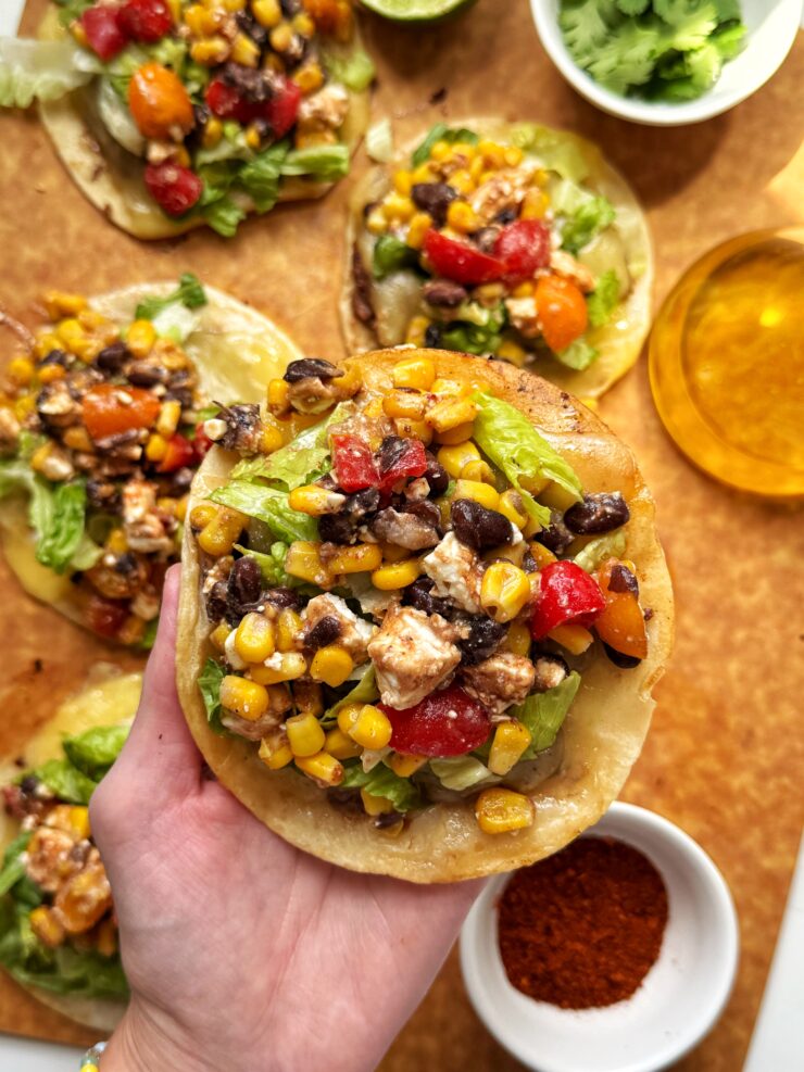 Street Corn Smash Burger Tacos - rachLmansfield